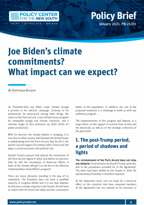 Joe Biden’s climate commitments? What impact can we expect? Joe Biden’s climate commitments? What impact can we expect?